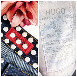 Hugo Boss | Jeans | Hugo Boss Mens Italian Made Studded Jeans | Poshmark
